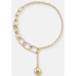 Heine Damen Collier, Goldfarben, Kurze Ketten & Colliers, Material: Metall