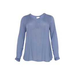 Kaffe CURVE Bluse 'Ami' Damen Größe M/L Große Größen indigo