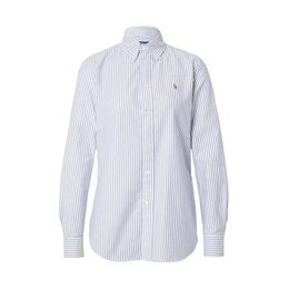 Polo Ralph Lauren Bluse Damen Größe XXL hellblau / cognac / weiß