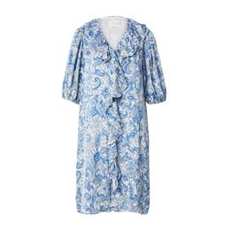 Sisters Point Kleid 'GOT-IT' Damen Größe 36 himmelblau / pastellblau / weiß Winterkleid