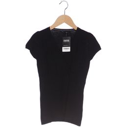 Hallhuber Damen T-Shirt, schwarz, Gr. 36