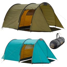 Grand Canyon Tunelzelt Robson 4 Personen Zelt Familien Camping Leicht Vorraum Farbe: Capulet Olive