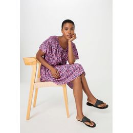 hessnatur Kleid Mini Relaxed aus reiner LENZING™ ECOVERO™ Viskose Größe: L