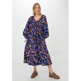 hessnatur Popeline Kleid Midi Oversize aus reiner Bio-Baumwolle Größe: L