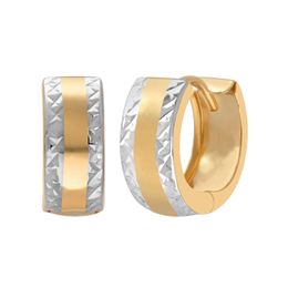 WITT Damen Creole, Gelbgold 375, Größe 0