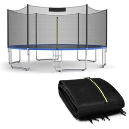 Costway Ø457cm Trampolin Sicherheitsnetz für Gartentrampoline