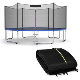 Costway Ø487cm Trampolin Sicherheitsnetz für Gartentrampoline