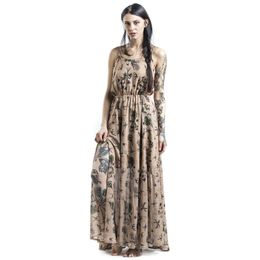 Jawbreaker Apothecary Master Sundress Langes Kleid beige in XL DRA 8740