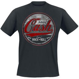 Johnny Cash Original Rock n Roll Red/Grey T-Shirt schwarz in 4XL BILMAR00221