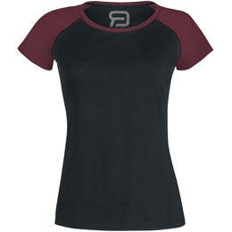 Red by EMP Short Raglan Road T-Shirt schwarz bordeaux in S Q123-533153 M403001