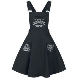 Hell Bunny Samara Pinafore Dress Mittellanges Kleid schwarz in M HLB40101