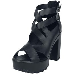 Black Premium by EMP High Heels mit Riemen High Heel schwarz in EU39 Q123-000094 M486897