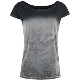 Outer Vision Top Marylin T-Shirt grau schwarz in S 7003-OV calipo spray black