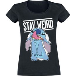 Lilo and Stitch Lilo & Stitch Stay Weird T-Shirt schwarz in XXL 128315005