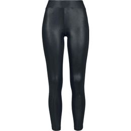 Urban Classics Ladies Imitation Leather Leggings Leggings schwarz in L TB3715 black