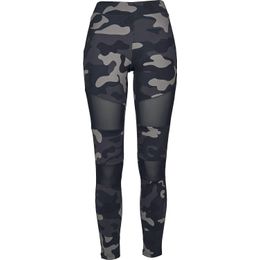 Urban Classics Ladies Camo Tech Mesh Leggings Leggings darkcamo schwarz in XL TB1939 darkcamo/black