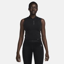 Nike Trail Dri-FIT Lauf-Tanktop mit Viertelreißverschluss für Damen - Schwarz