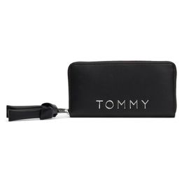 Geldbörse Tommy Jeans "Women TJW BOLD LARGE ZA Wallets" schwarz (black) Kleinlederwaren