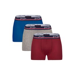 Giorgio Di Mare Boxershorts Herren Gr&ouml;&szlig;e S royalblau / graumeliert / dunkelrot / wei&szlig;