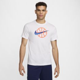 Nike Dri-FIT Basketball-T-Shirt für Herren - Weiß