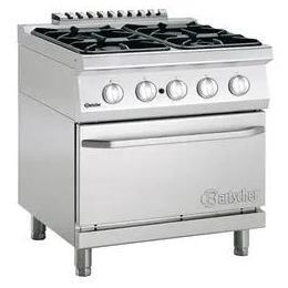 Gastro Bartscher Gasherd Serie 700 Classic, 4 Flammen - Standgerät