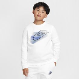 Nike Sportswear Standard Issue Sweatshirt mit Rundhalsausschnitt (ältere Kinder, Jungen) - Weiß