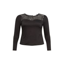ABOUT YOU Curvy Shirt 'Elmira' Damen Gr&ouml;&szlig;e XXXL schwarz