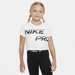 Nike Pro Dri-FIT Kurz-T-Shirt für ältere Kinder (Mädchen) - Weiß