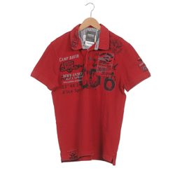 CAMP DAVID Herren Poloshirt, rot, Gr. 48