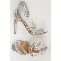 Steve Madden Damen Sandale, silber, Gr. 37.5