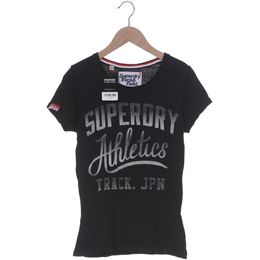 Superdry Damen T-Shirt, schwarz, Gr. 36