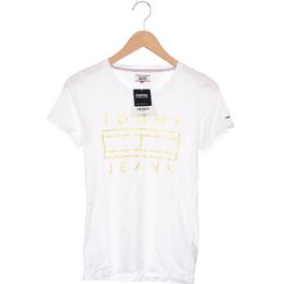 Tommy Jeans Damen T-Shirt, weiß, Gr. 36