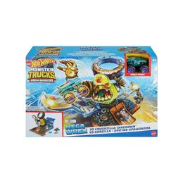 Mattel HPR47 - Hot Wheels - Monster Trucks - Arena Smashers - Mega-Wrex - Interaktives Spielset mit einem Fahrzeug, Crushzilla Takedown