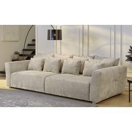 JOB Big Sofa Gulliver, beige, inkl. Kissen