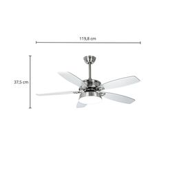 LUCANDE LED-Deckenventilator Kuvio, DC, leise, Ø 120 cm, CCT