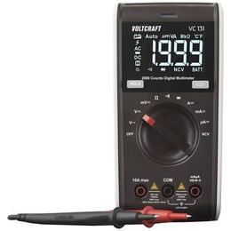 Voltcraft VC131 Hand-Multimeter kalibriert (DAkkS-akkreditiertes Labor) digital CAT III 600 V Anzeige (Counts): 2000