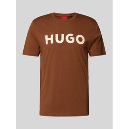 Hugo T-Shirt mit Label-Print Modell 'DULIVIO'