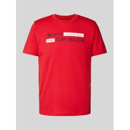 Tom Tailor Denim T-Shirt mit Label-Print Modell 'Type H'