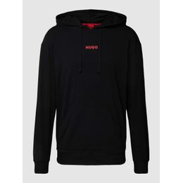 Hugo Hoodie in unifarbenem Design mit Känguru-Tasche