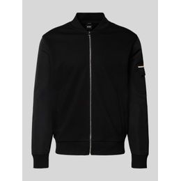 BOSS Sweatjacke mit Stehkragen Modell 'Skiles'