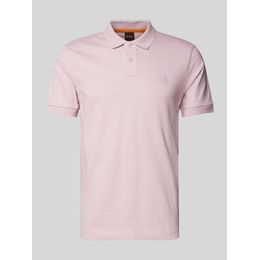 BOSS Orange Poloshirt mit kurzer Knopfleiste