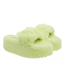 INUIKII Slipper & Pantoletten - Teddy Braided - Gr. 42 (EU) - in Gelb - f&uuml;r Damen