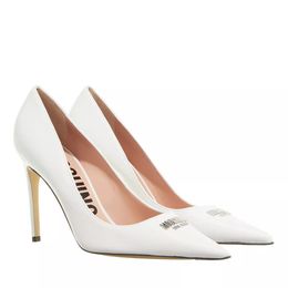 Moschino Pumps & High Heels - Moschino Plate Pump - Gr. 40 (EU) - in Wei&szlig; - f&uuml;r Damen