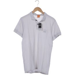 BOSS Orange Herren Poloshirt, weiß, Gr. 52