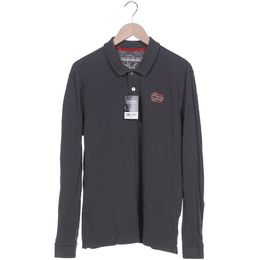 Napapijri Herren Poloshirt, grau, Gr. 56