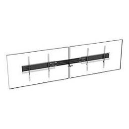 Vision VFM-F50_DL - Montagekomponente (Schiene) - für 2 LCD-/Plasma-Konsolen - Aluminium - Schwarz - Bildschirmgröße: up to 218.4 cm (up to 86")