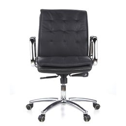 hjh OFFICE Profi Chefsessel VILLA 10 Leder mit Armlehnen