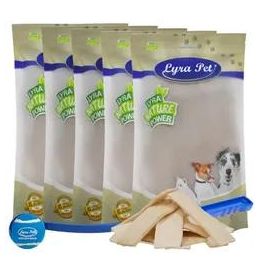 5 kg LYRA PET® Kauchips aus Büffelhaut + Ballschleuder