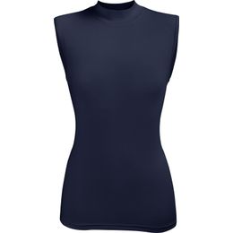 wäschepur Damen Stehkragenshirt in Modal-Qualität marine, Größe 48