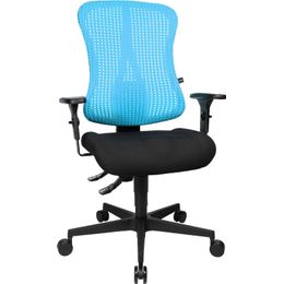 Bürostuhl Topstar "Sitness 90", schwarz (schwarz, blau), Sitzfläche: 100% Polyester, Stühle